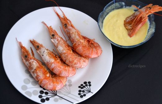 Συνταγή: Γαρίδες ψητές με sauce μουστάρδας, για δίαιτα! - dietrecipes ...