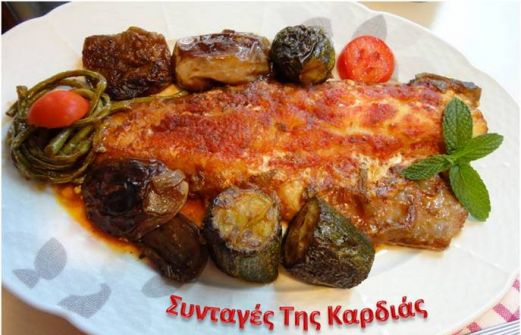 Συνταγή: Μπακαλιάρος με λαχανικά στον φούρνο