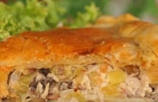 Συνταγή: θεϊκή.... Κοτόπιτα με φύλλο σφολιάτας